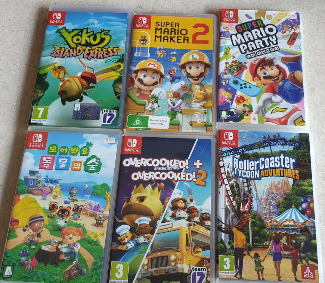 Super Mario Party Maker Animal Crossing Roller Coaster Tycoon ...