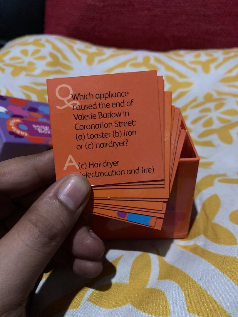 Table Trivia Cards, Hobbies & Toys, Toys & Games on Carousell