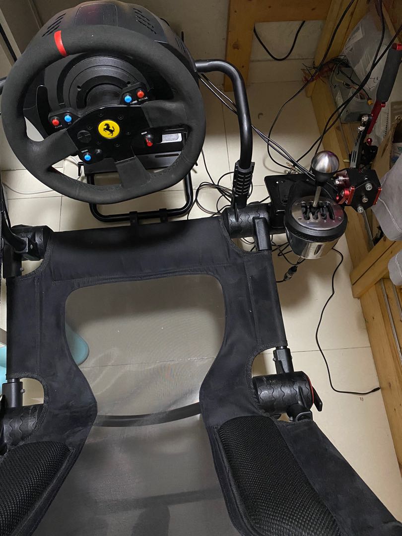Thrustmaster t300 racing simulator setup with next level racing fgt ...