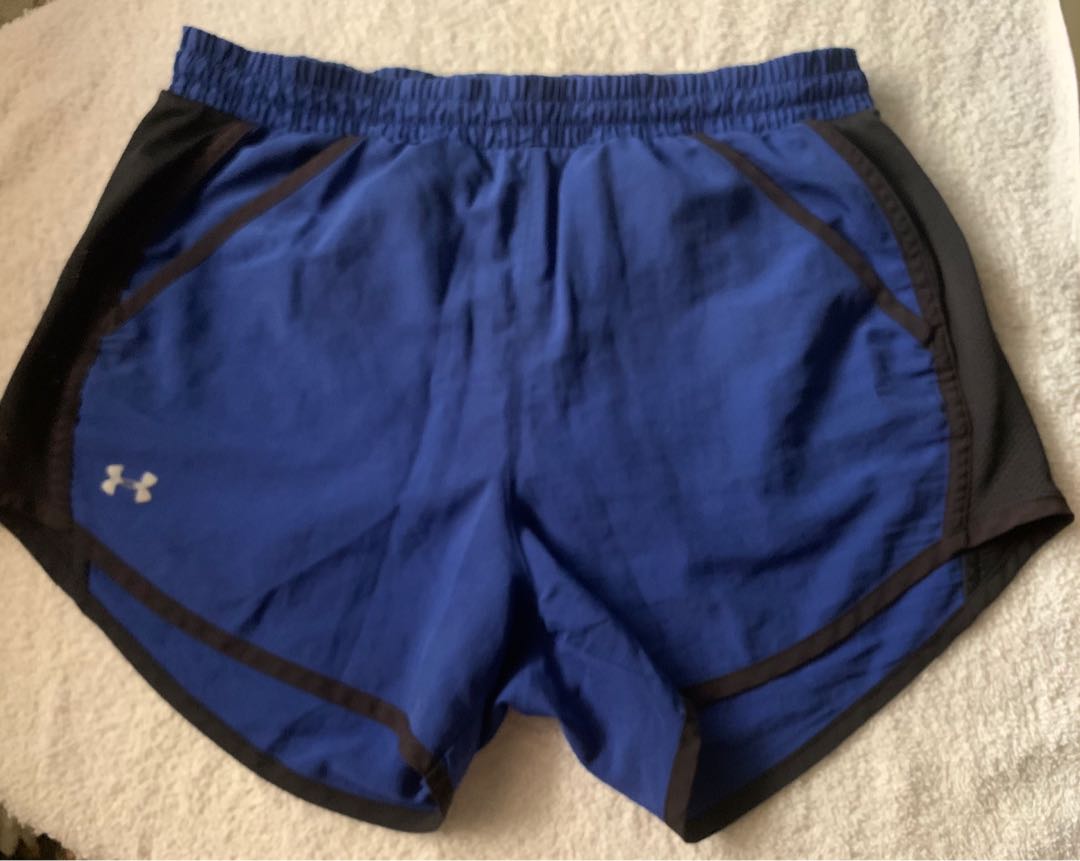 Under Armour Blue Running Shorts, Women's Fashion, Activewear on Carousell