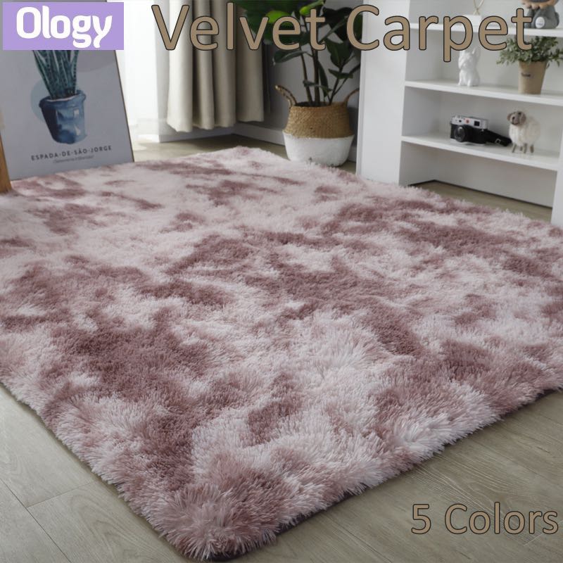 Velvet Carpet Long Fur Nordic Fluffy Rugs Cashmere Living Room Bedroom ...