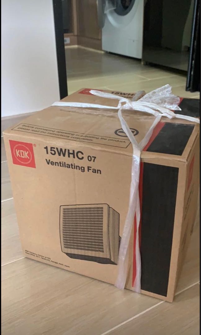 100%全新。KDK 15WHC07 6'' 前方後圓抽氣扇, 家庭電器, 其他家庭電器 - Carousell