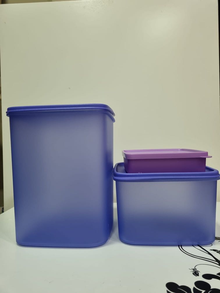 1 Set : 5.4L + 2.5L Tupperware Container, Furniture & Home Living ...