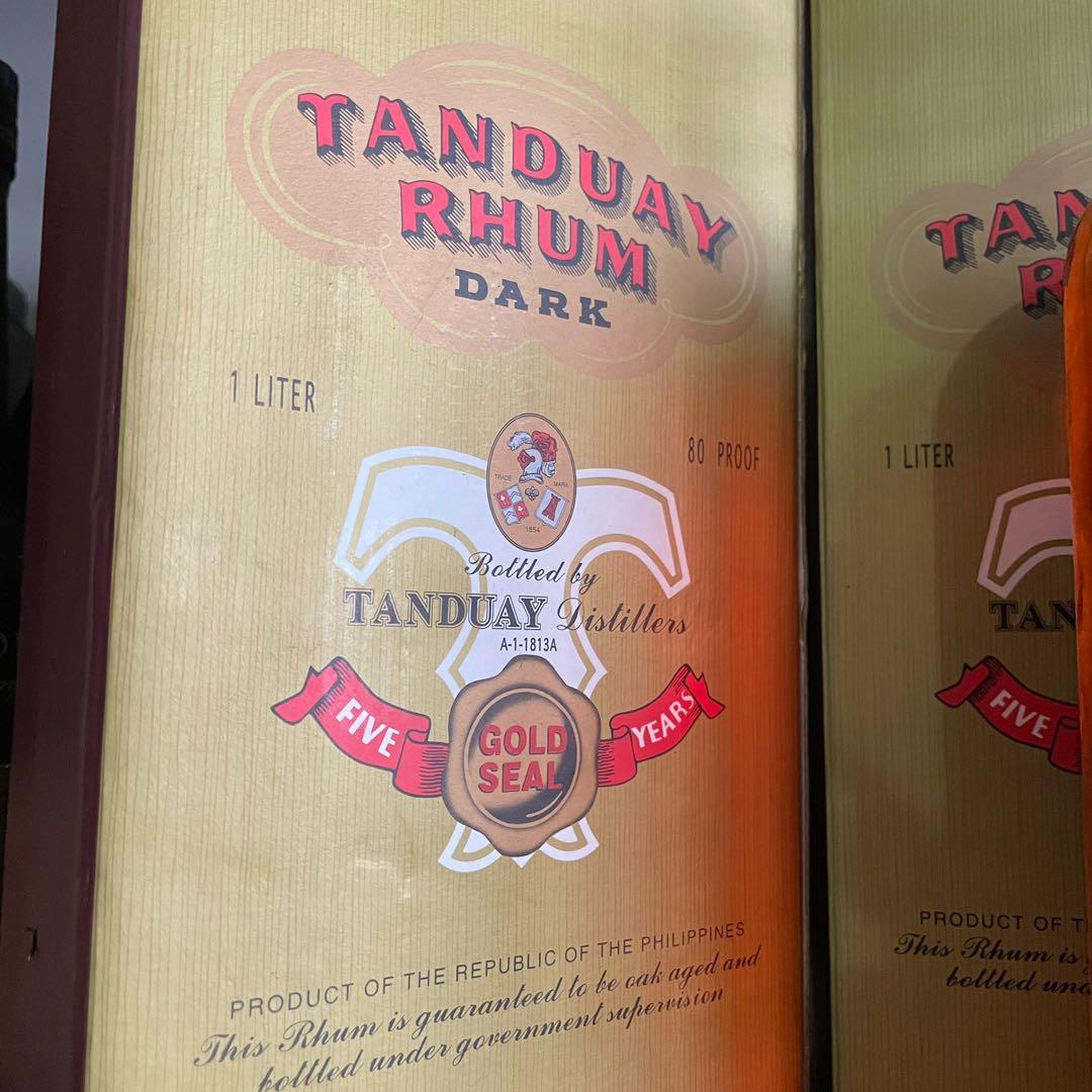 1L Tanduay Rhum Dark Rum similar to bacardi premium with box 1000ml ...