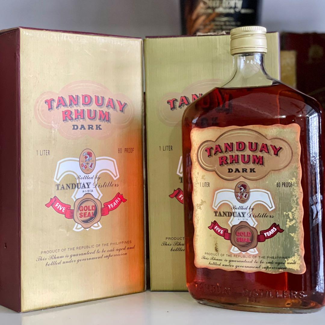 1L Tanduay Rhum Dark Rum similar to bacardi premium with box 1000ml ...