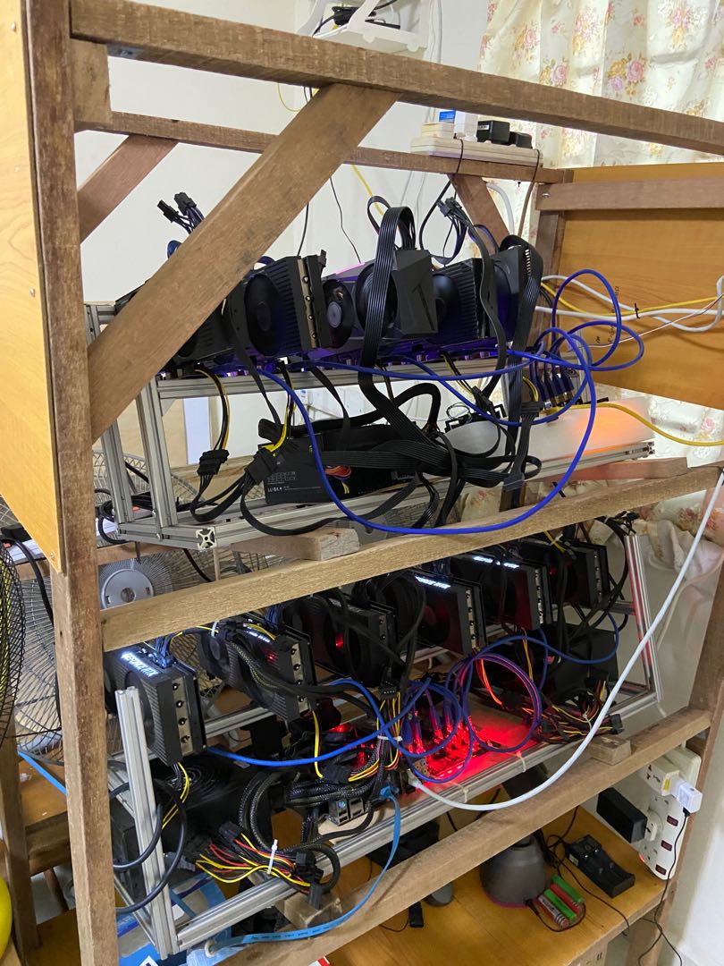 6x 3080 FHR mining rig ETH RVN ERGO, Computers & Tech, Desktops on ...