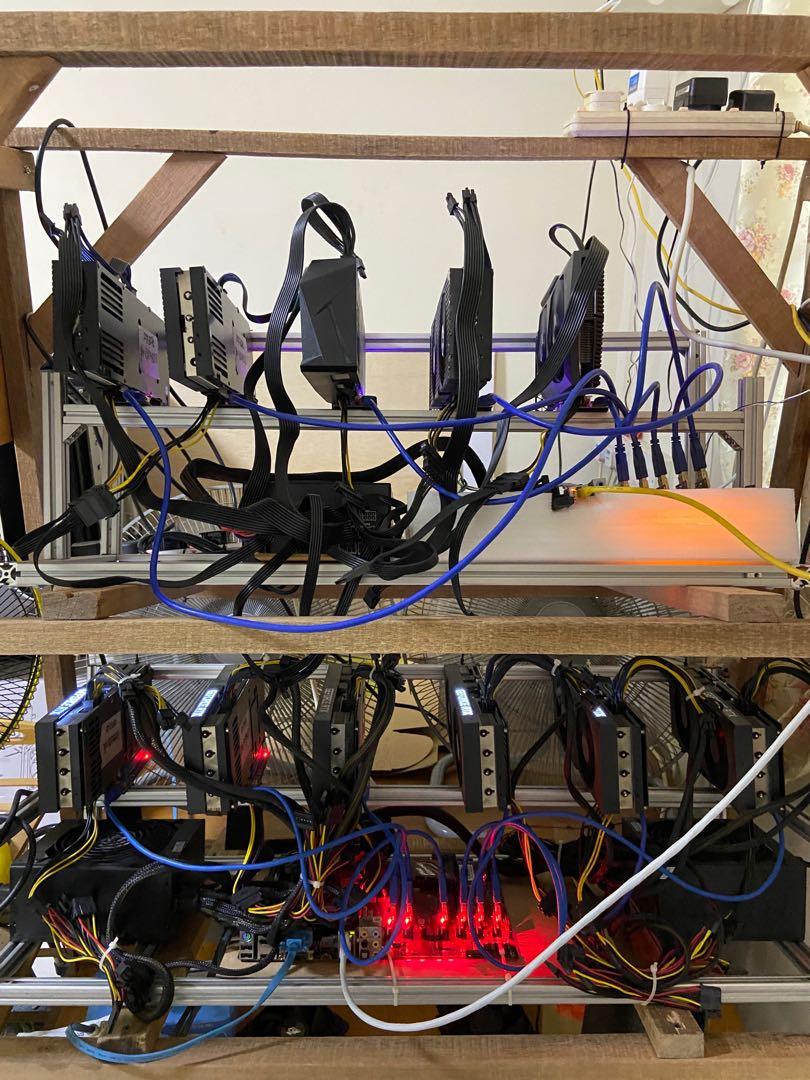 6x 3080 FHR mining rig ETH RVN ERGO, Computers & Tech, Desktops on ...