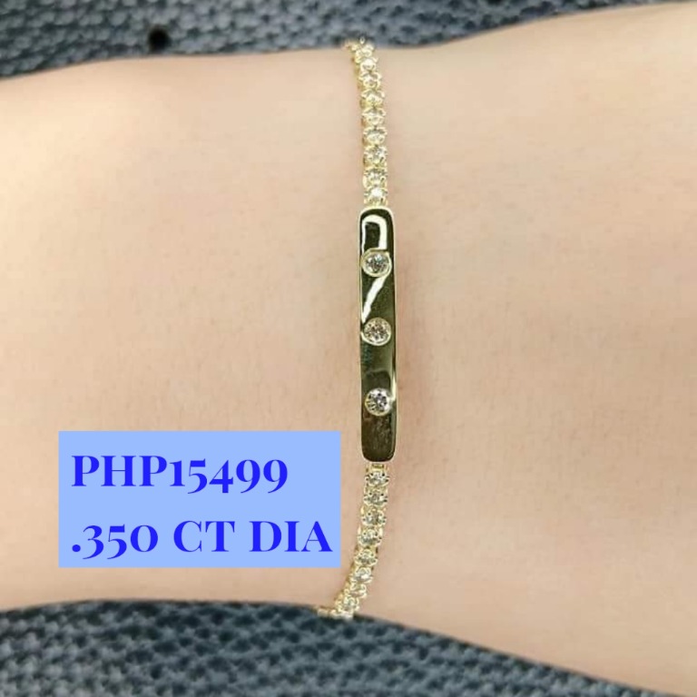 .350 ct diamond 1.68 grams 18cm, Women's Fashion, Jewelry & Organizers ...