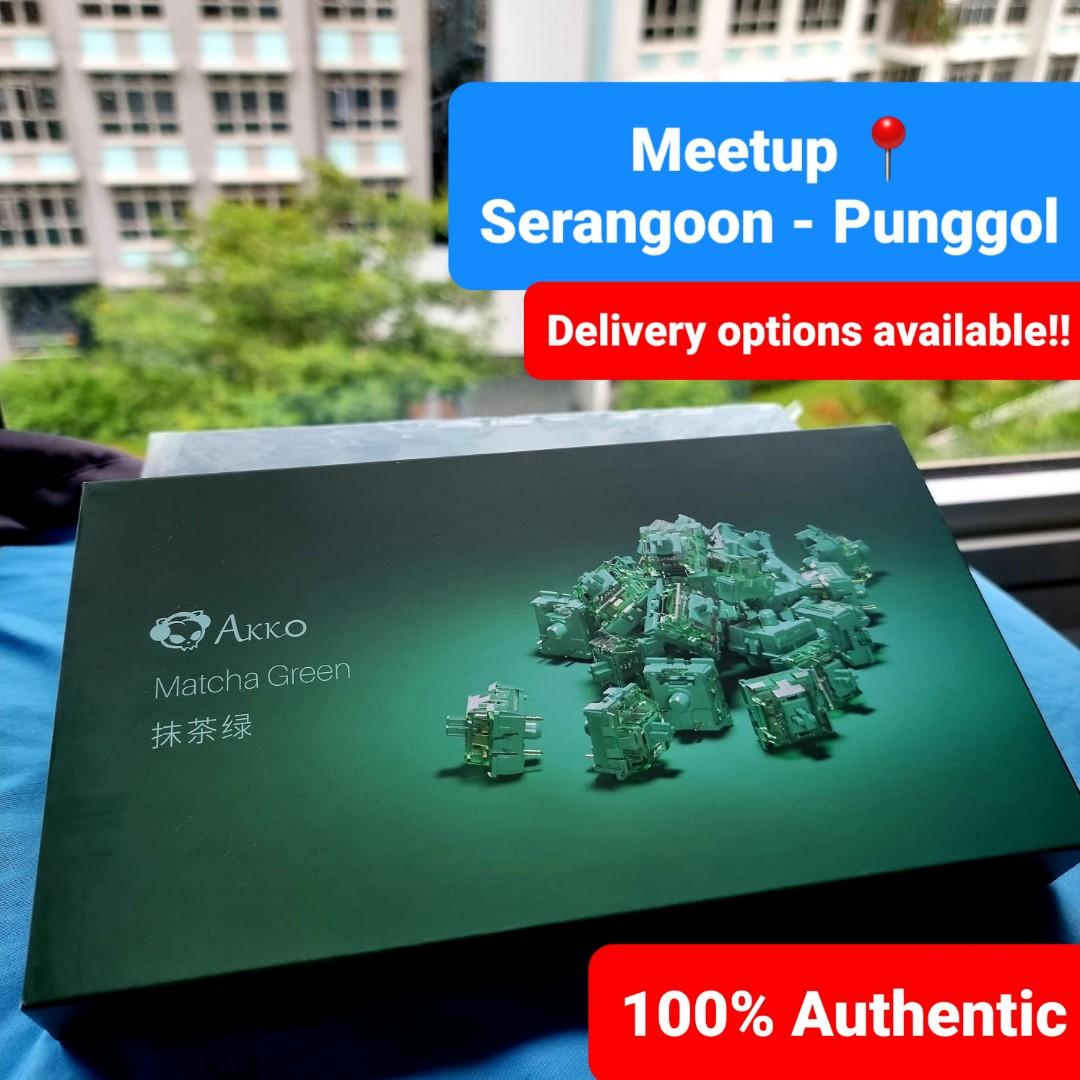 Akko Matcha Green mechanical keyboard switch, Computers & Tech, Parts ...