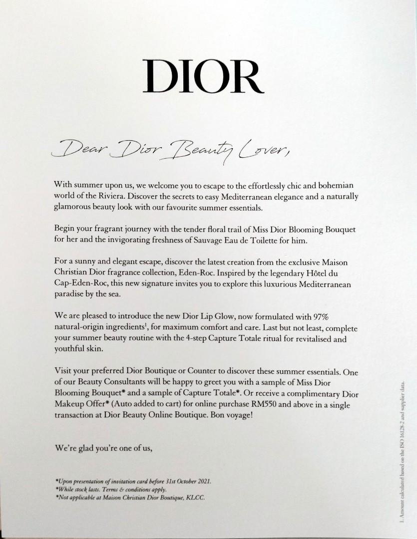 authentic dior template, Beauty & Personal Care, Face, Makeup on Carousell