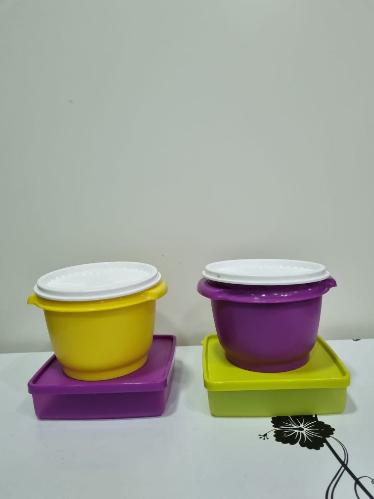 Authentic Tupperware Lunch Box Set, Furniture & Home Living ...