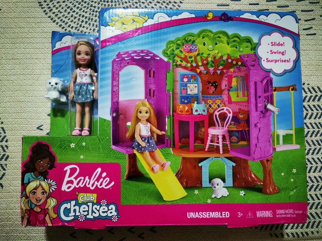 Barbie club chelsea treehouse, Hobbies & Toys, Toys & Games on Carousell