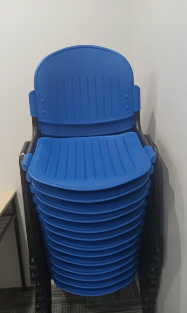 Blue Student Chair, Furniture & Home Living, Furniture, Chairs on Carousell
