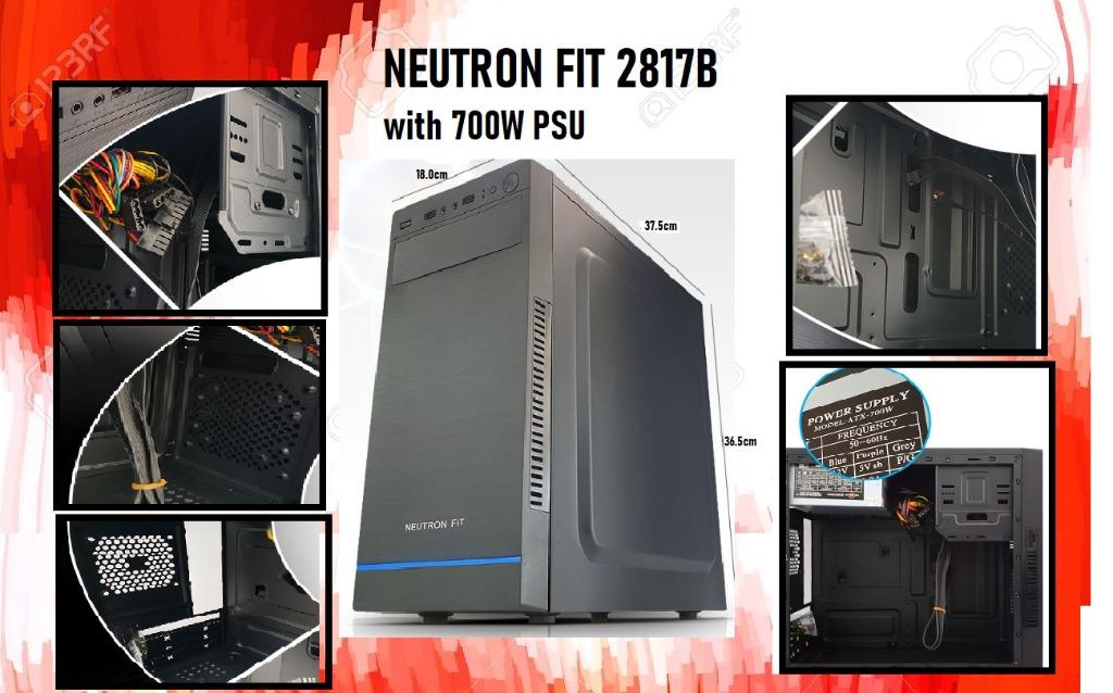 Brandnew NEUTRON 28 Series 2817B with 700Watts PSU / Mid Tower PC Case ...