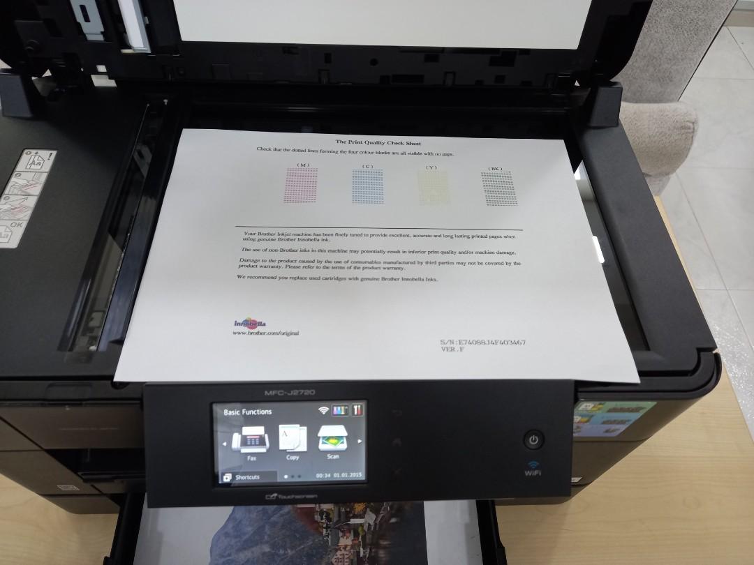 Brother A3 printer MFC J2720 ( Come refill ink cartridge ), Computers ...