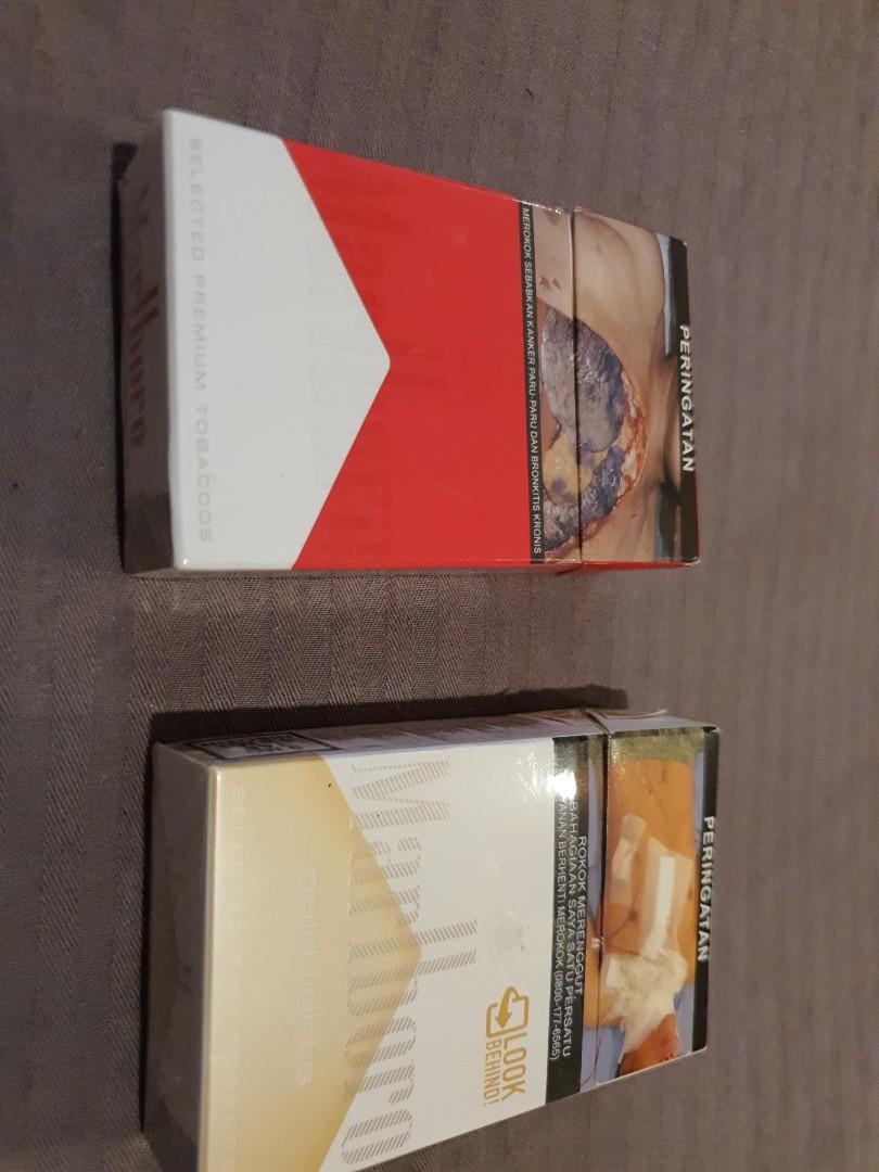 Casing rokok / tempat roko , Rokok marlboro gold dan marlboro merah dan ...