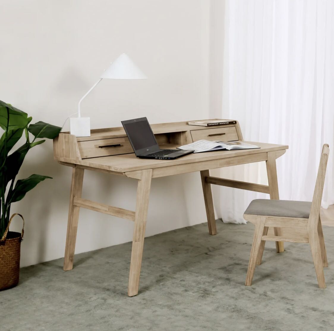 Castlery Miles Desk, Furniture & Home Living, Furniture, Tables & Sets ...