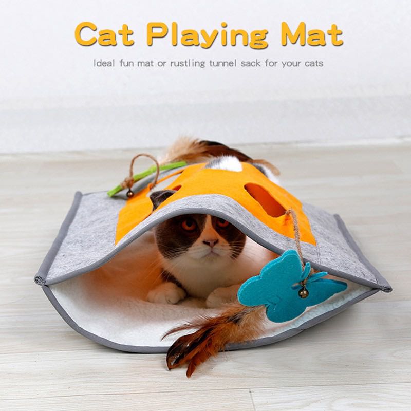 Cat Play Mat Tunnel Toy, Pet Supplies, Homes & Other Pet Accessories on ...