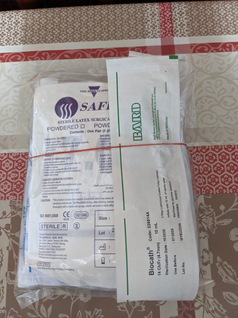 Catheter Pack & Bard Biocath Catheter, Health & Nutrition, Medical ...