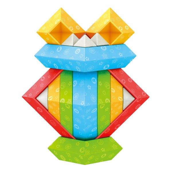 Changeable Geometric shapes Stacking Building tower Blocks - 15 pcs ...