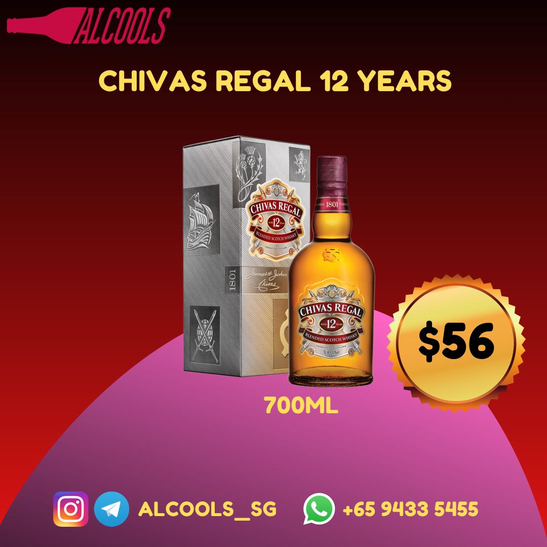Chivas 12 with Gift Box / 700ml / Alcohol Delivery / Wholesale, Food ...