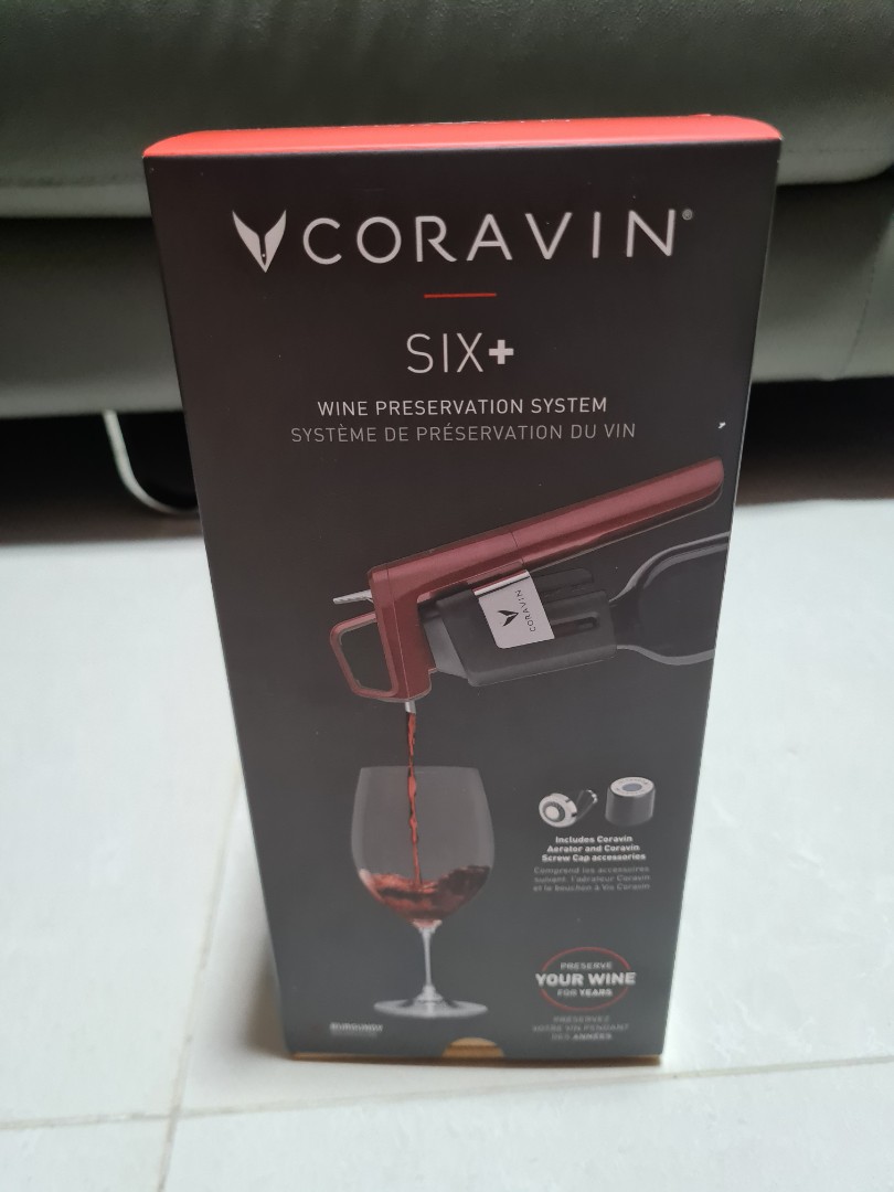 Coravin six+ wine preservation system, Food & Drinks, Alcoholic ...