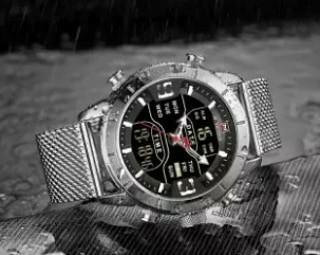 Double Display Men Watch, Luxury, Watches on Carousell