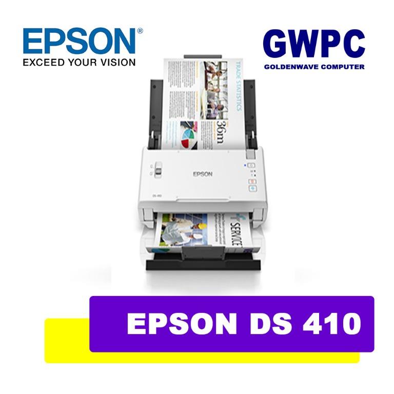 Epson WorkForce DS-410 A4 Duplex Sheet-fed Document Scanner, Computers ...
