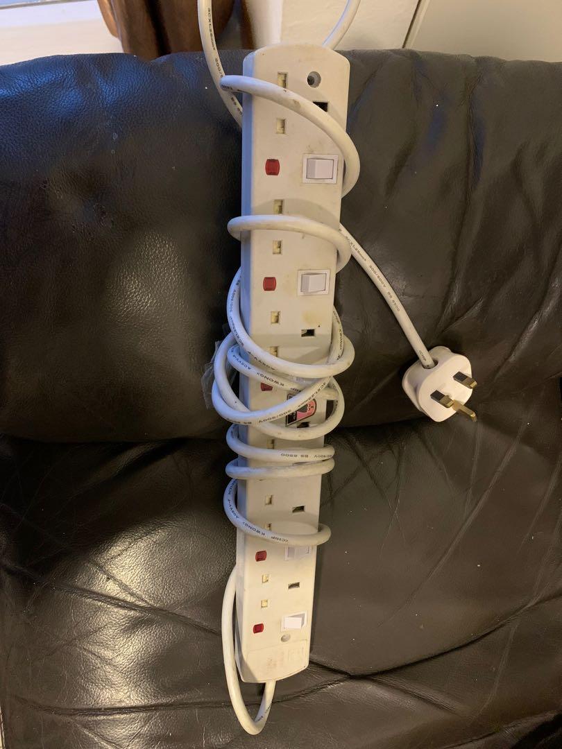 Extension Plug/socket cords, TV & Home Appliances, Electrical, Adaptors ...