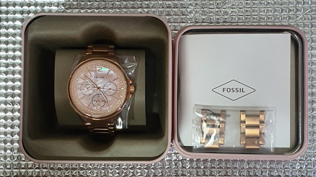 Fossil - Sadie Multifunction Rose Gold-Tone Stainless Steel Watch ...