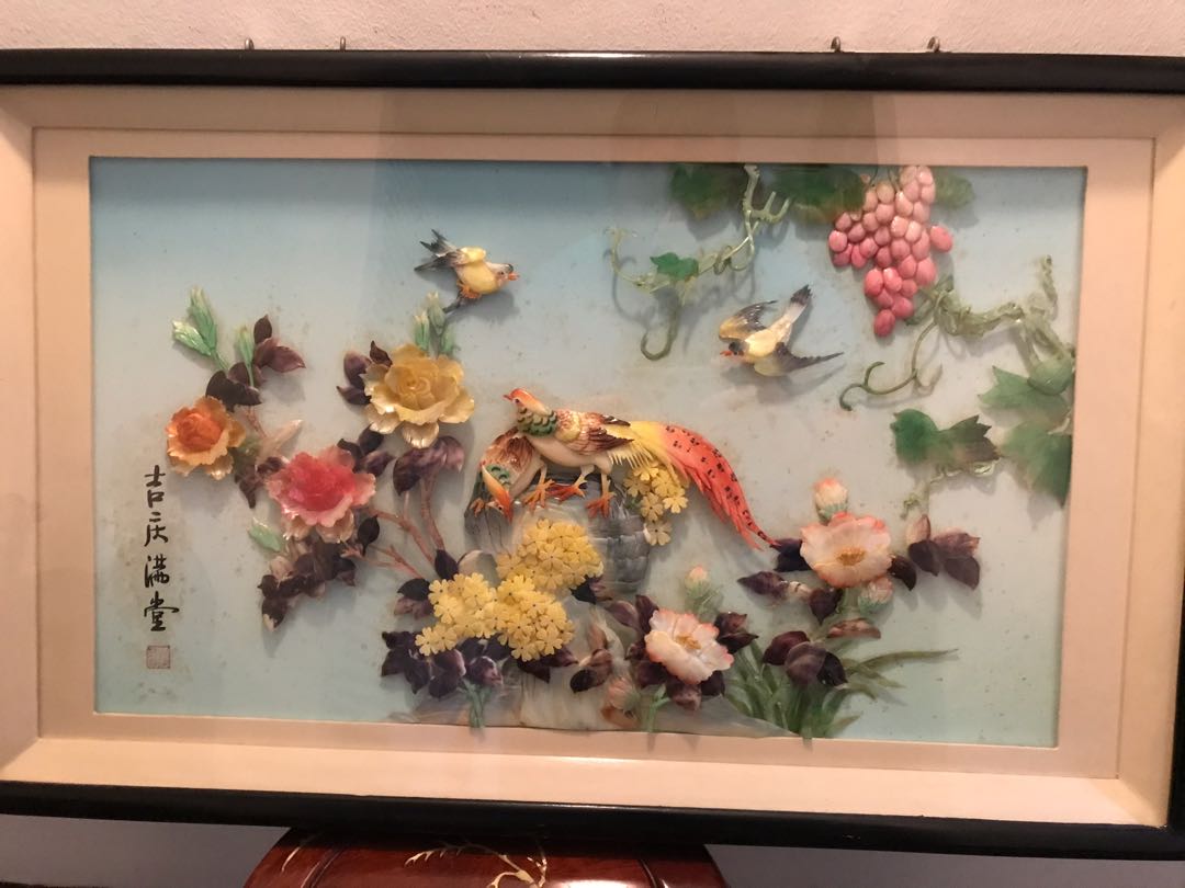 FREE Chinese shell / resin artwork picture , Furniture & Home Living ...