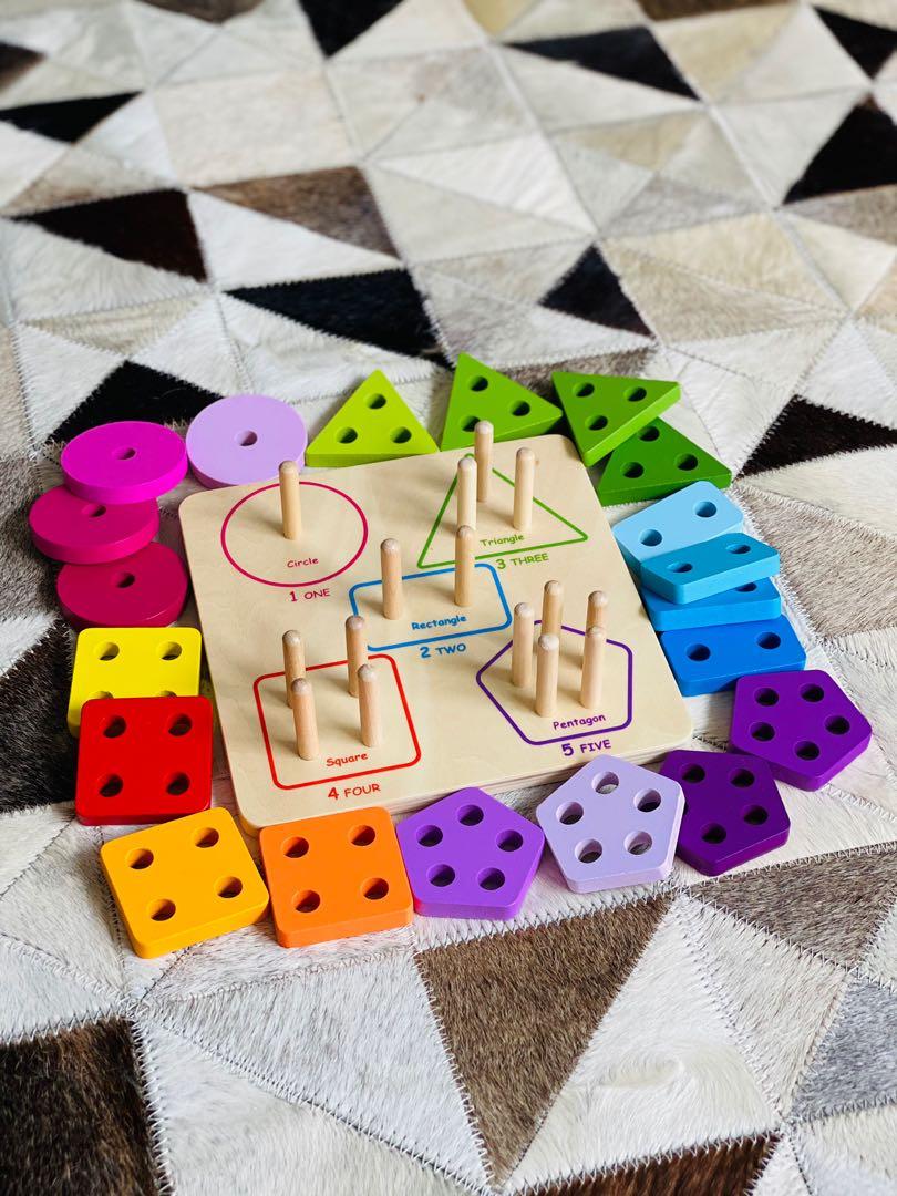 Geometric Block Sorter, Hobbies & Toys, Toys & Games on Carousell