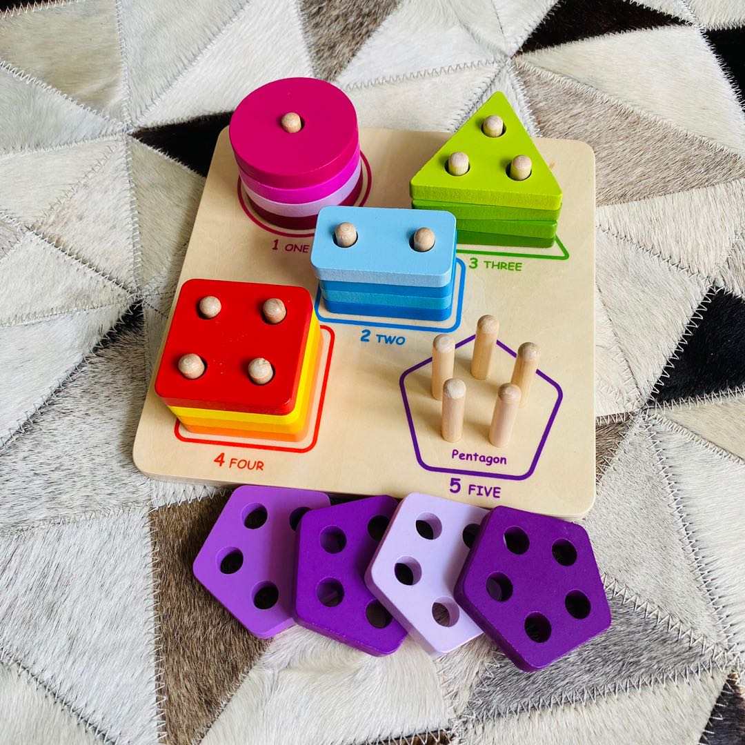Geometric Block Sorter, Hobbies & Toys, Toys & Games on Carousell
