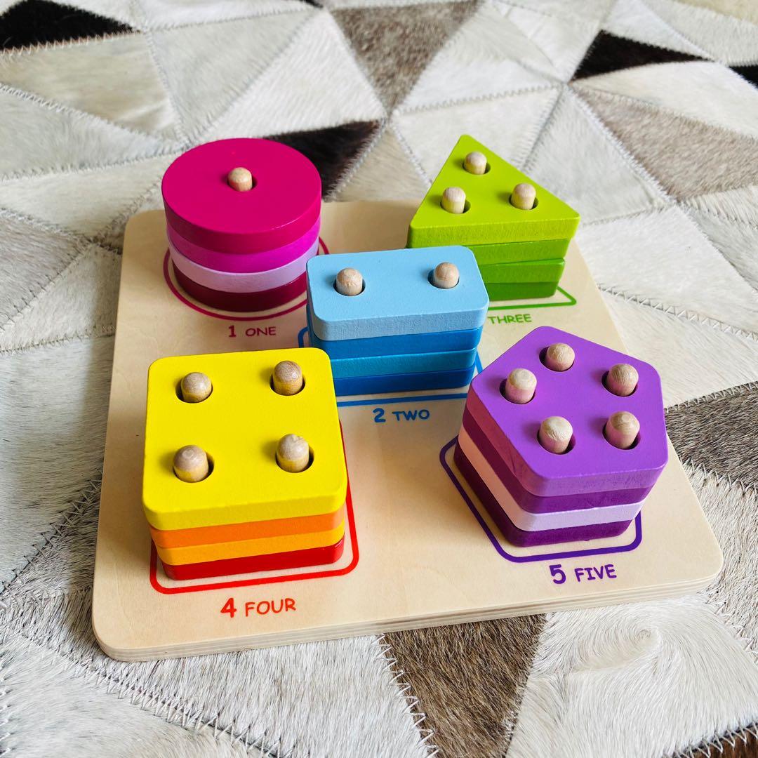 Geometric Block Sorter, Hobbies & Toys, Toys & Games on Carousell