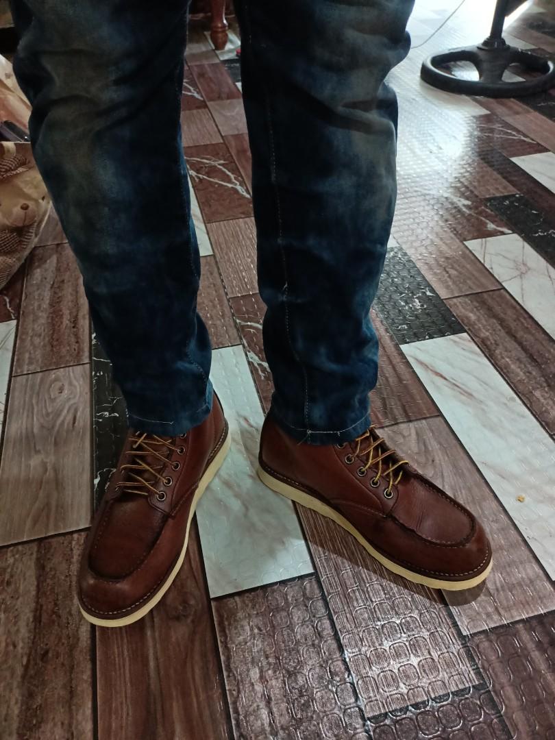 Hawkins Moc Toe Boots, Men's Fashion, Footwear, Boots on Carousell