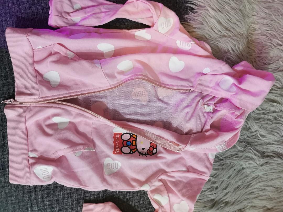 Hello Kitty Pink Jacket, Babies & Kids, Babies & Kids Fashion on Carousell