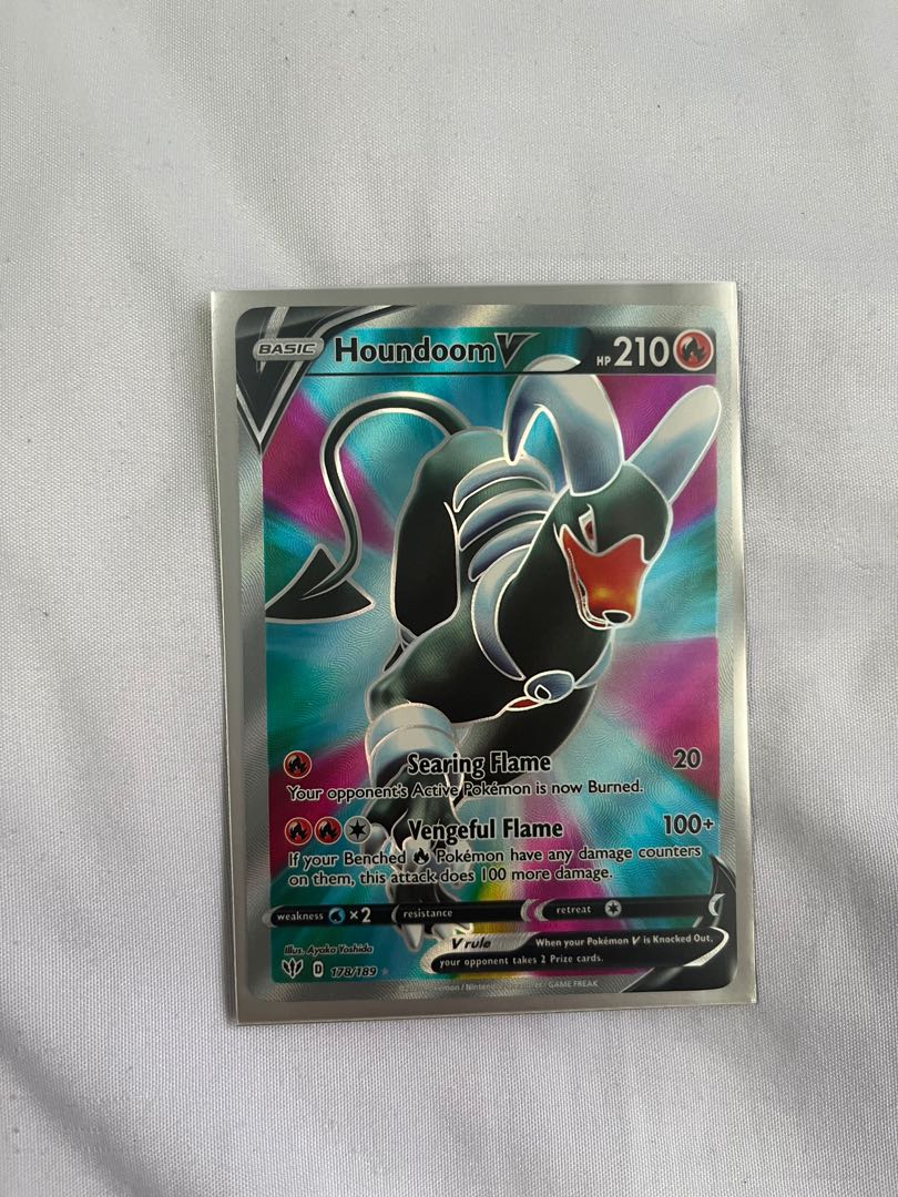 Houndoom V, Hobbies & Toys, Toys & Games on Carousell