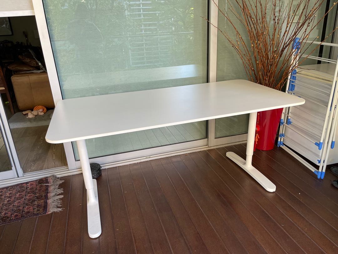 IKEA Bekant Study Table, Furniture & Home Living, Furniture, Tables ...