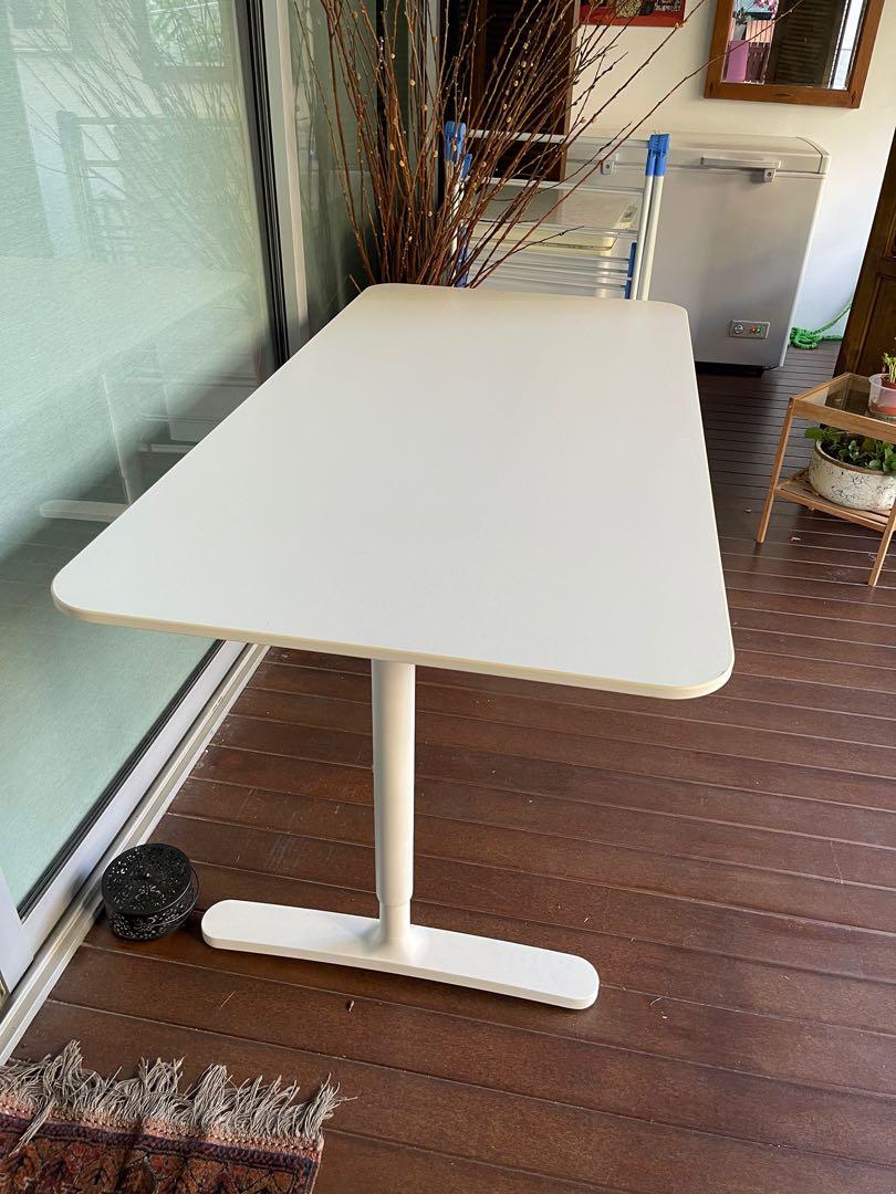 IKEA Bekant Study Table, Furniture & Home Living, Furniture, Tables ...