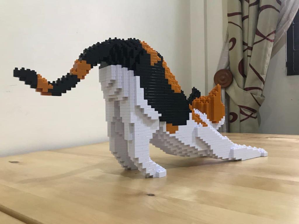 Jekca Calico Cat Figure (similar to Lego), Hobbies & Toys, Toys & Games ...