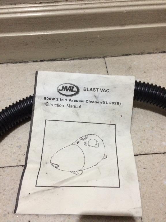 JML BLAST VAC vacuum cleaner (XL 202B), TV & Home Appliances, Vacuum ...