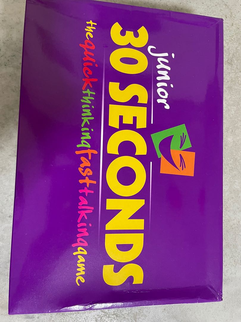 Junior 30 seconds card game, Hobbies & Toys, Toys & Games on Carousell