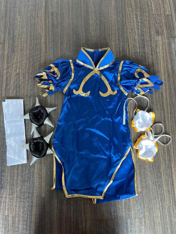 Kids Chun Li Costume ChunLi Street Fighter Halloween Dress Girls ...
