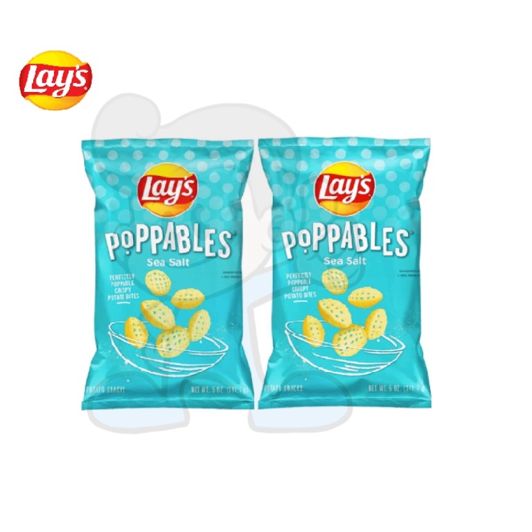 Lay's Poppables Potato Chips Snacks Sea Salt (2 x 141 g), Food & Drinks ...
