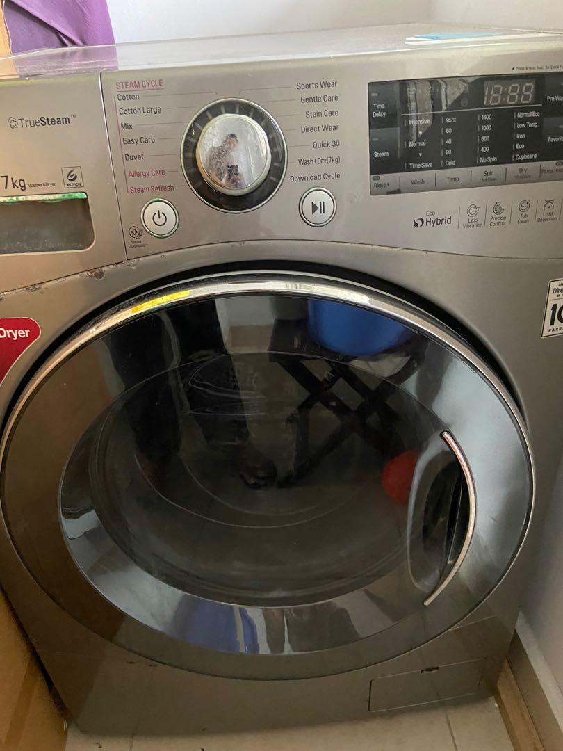LG Direct Drive 10kg washer-Dryer Combined, TV & Home Appliances ...