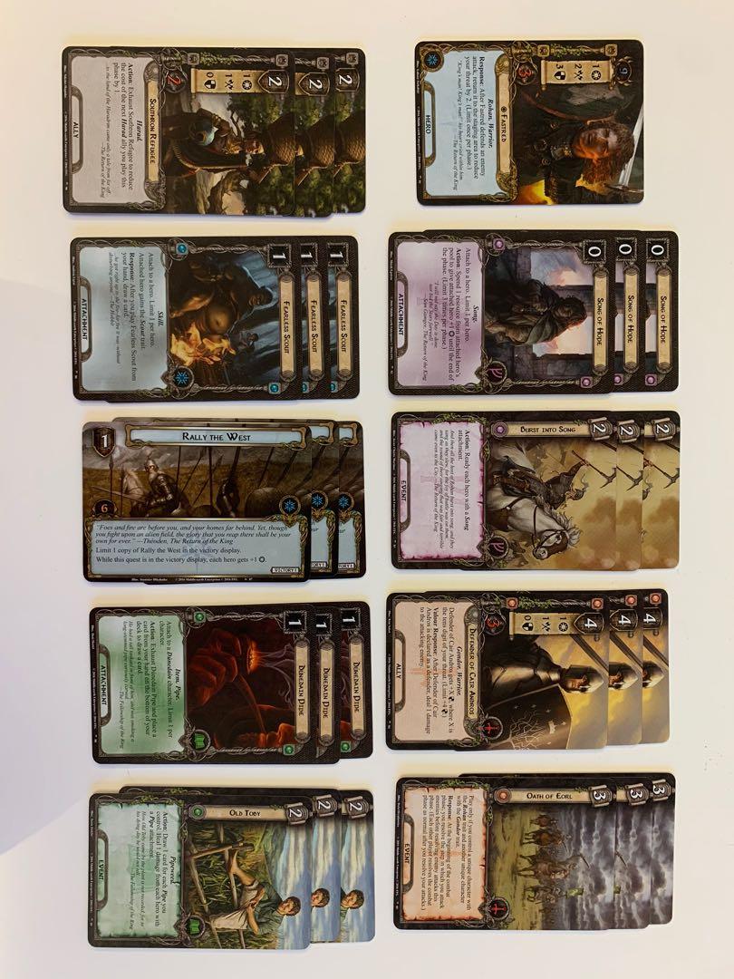 Lord of the Rings LCG (player cards), Hobbies & Toys, Toys & Games on ...
