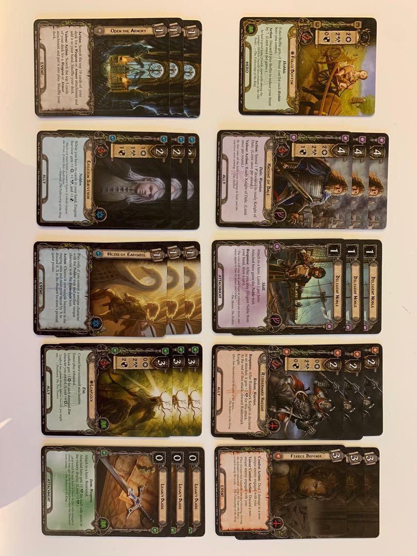 Lord of the Rings LCG (player cards), Hobbies & Toys, Toys & Games on ...