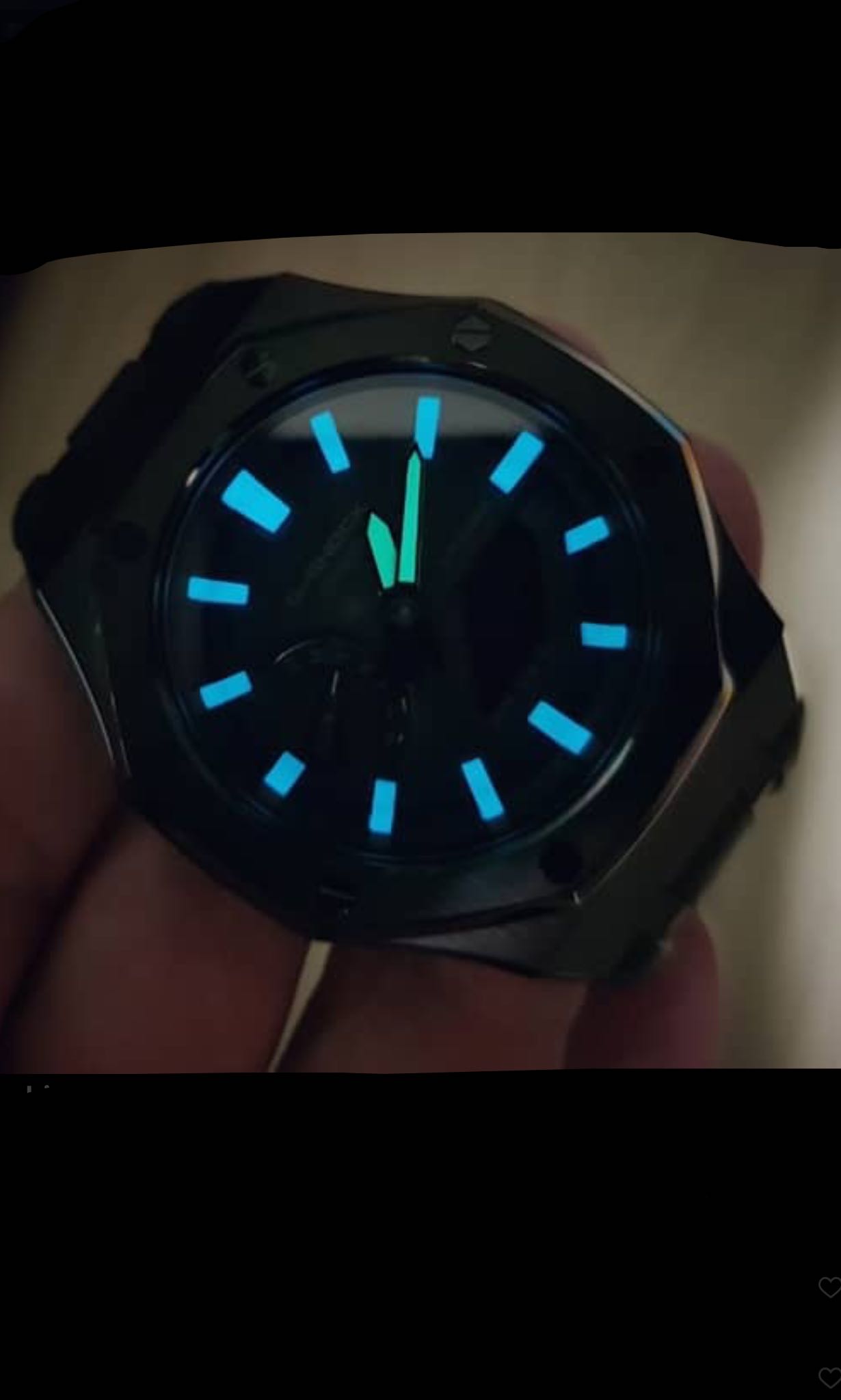 LUME MARKERS LUMINOUS NIGHT GLOW Casio gshock ga2100 ga2110, Men's ...