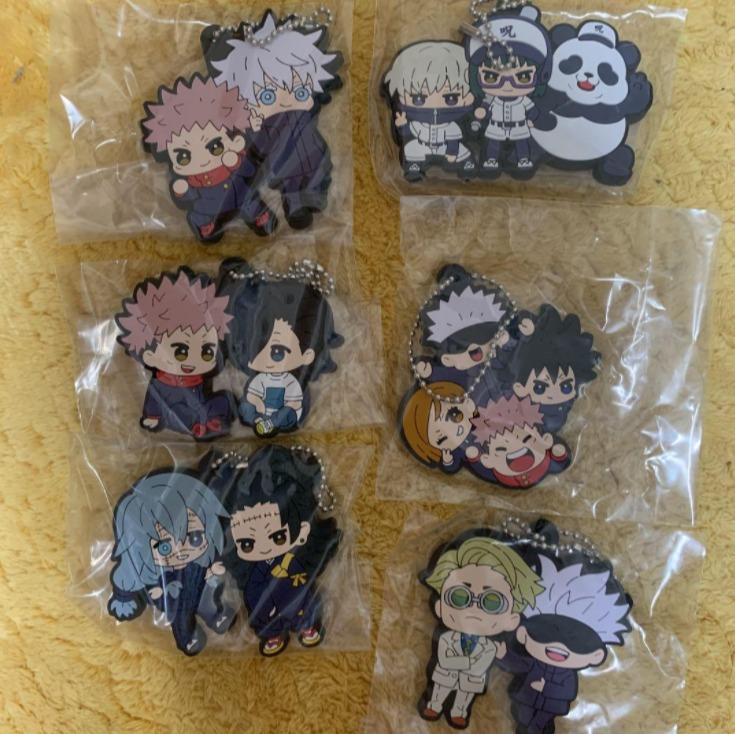 MEGA HOUSE JJK Official Merchandise - Rubber Mascot Keychain Buddy ...