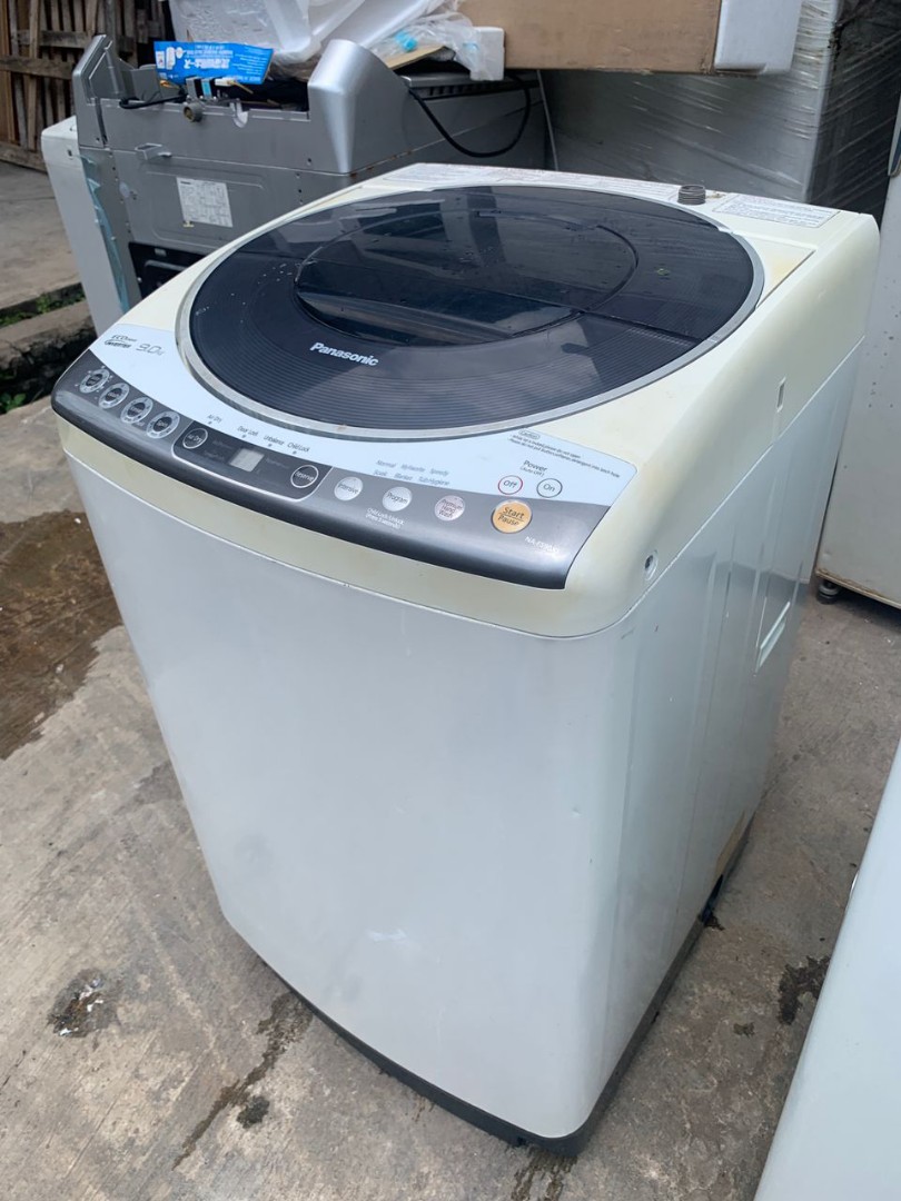 Mesin basuh jenama Panasonic inviter 9kg, TV & Home Appliances, Washing ...